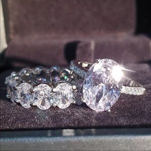 Jewelry | 925 Sterling Silver Wedding Set | Poshmark